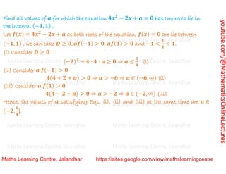 Class 11 Chapter 5 Quadratic Equations (graphs and location of roots)Lecture 7.pdf