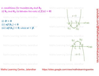 Class 11 Chapter 5 Quadratic Equations (graphs and location of roots)Lecture 7.pdf