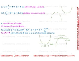 Class 11 Chapter 5 Quadratic Equations (graphs and location of roots)Lecture 7.pdf