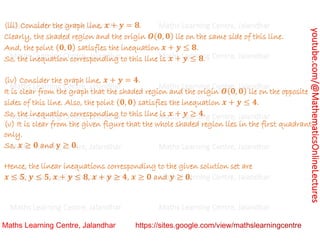 Class 11_ Chapter 6 _Linear Inequations_ linear inequations in two ...