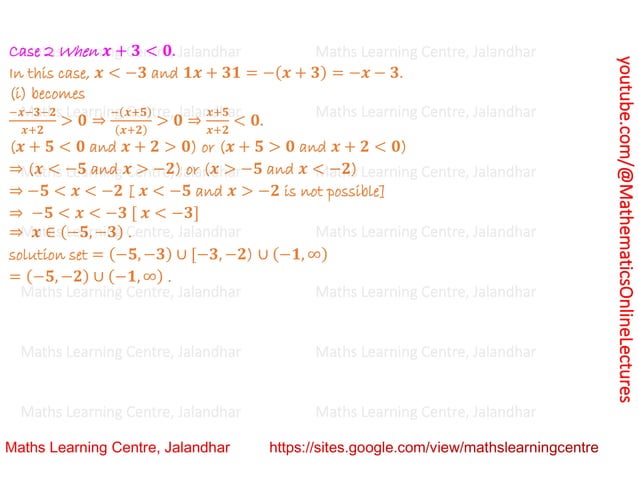Class 11 Chapter 6 Linear Inequations (One varibale, modulus function ...