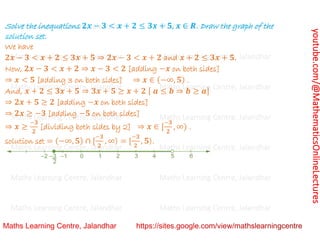 Class 11 Chapter 6 Linear Inequations (system of linear inequations)Lecture 2.pdf
