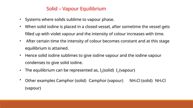 Class 11 Chapter 7 Equilibrium.pptx presentation | PPTX | Chemistry | Science