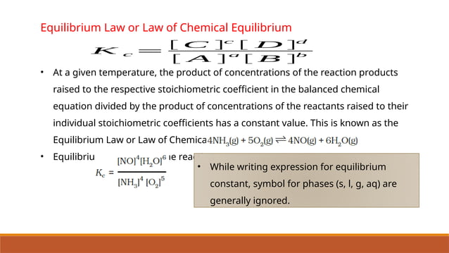 Class 11 Chapter 7 Equilibrium.pptx presentation | PPTX | Chemistry | Science