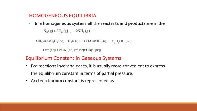Class 11 Chapter 7 Equilibrium.pptx presentation | PPTX | Chemistry | Science