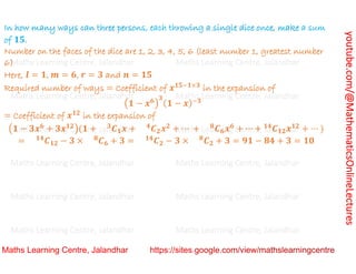 Class 11_Chapter 7_Permutation and combinations (Arrangement in groups) Lecture 9.pdf