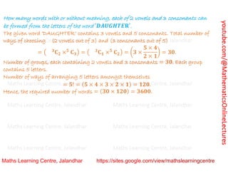 Class 11_Chapter 7_Permutation and combinations_(Combinations _Problems ...