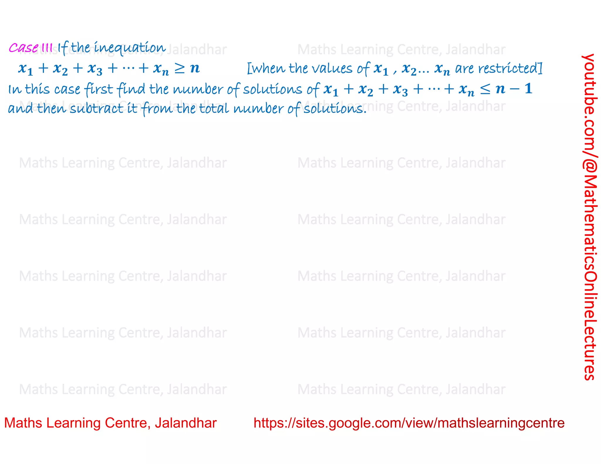 Class 11chapter 7permutation And Combinations Dearrangements And