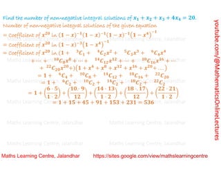 Class 11_Chapter 7_Permutation and combinations (Dearrangements and ...