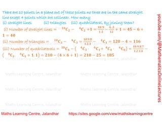 Class 11 Chapter 7 Permutation and combinations (Geometrical problems) Lecture 11.pdf