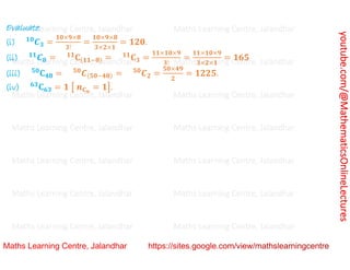 Class 11 Chapter 7 Permutations and combinations (Combinations_Basics) Lecture 6.pdf