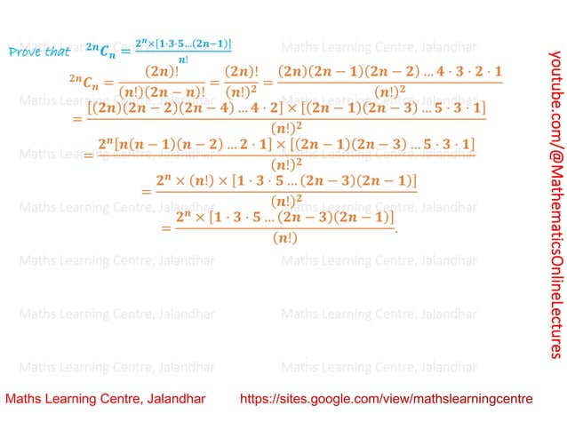 Class 11 Chapter 7 Permutations And Combinations Combinationsbasics