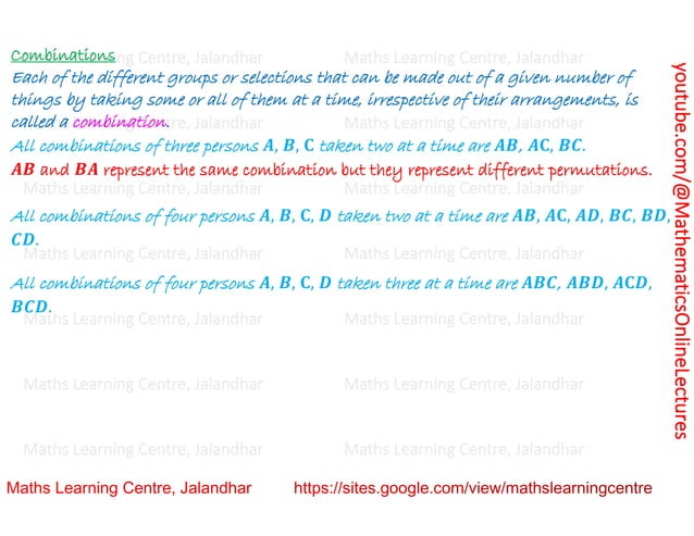 Class 11 Chapter 7 Permutations and combinations (Combinations_Basics) Lecture 6.pdf