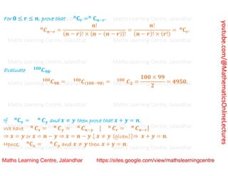 Class 11 Chapter 7 Permutations and combinations (Combinations_Basics) Lecture 6.pdf