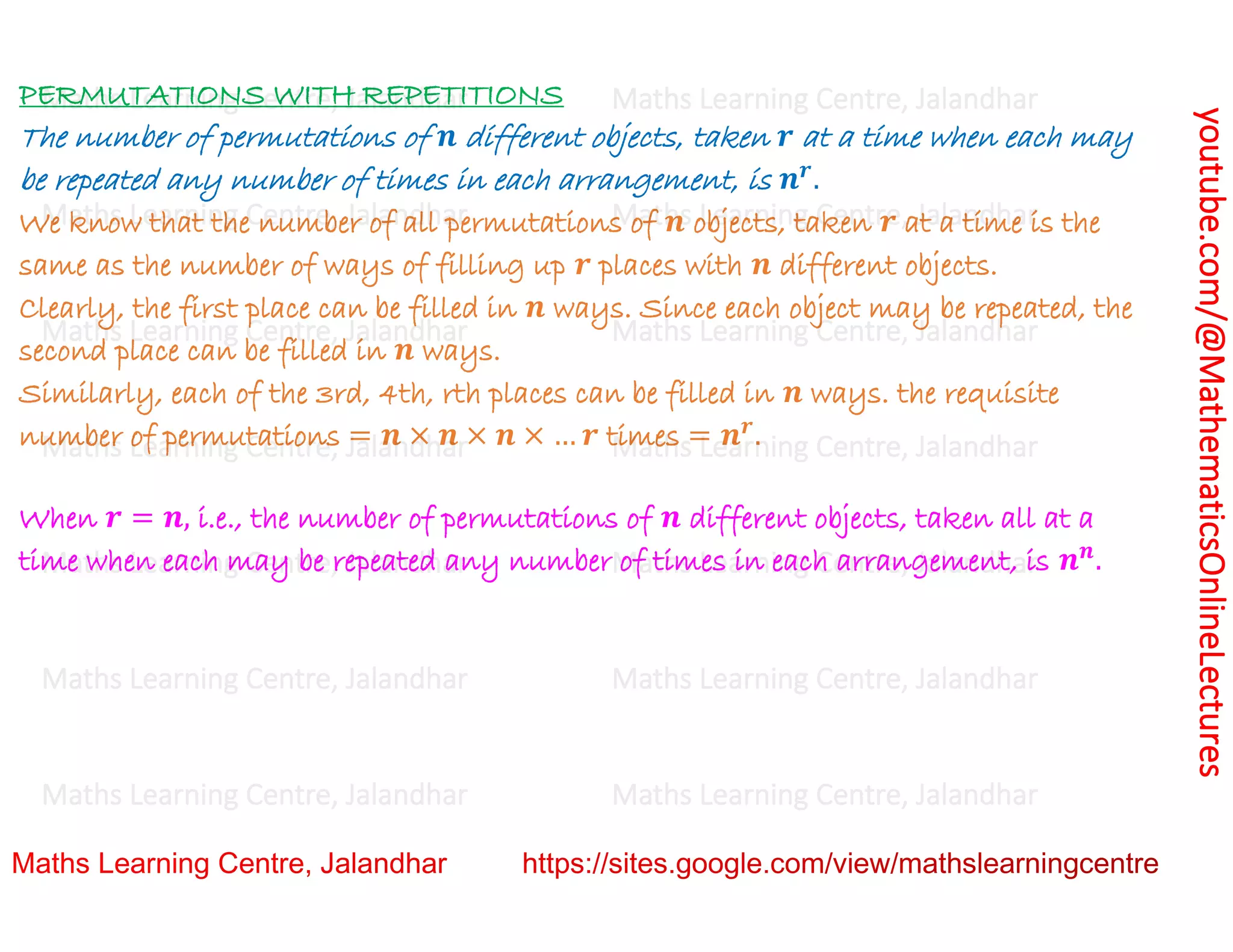 Class 11_Chapter 7_Permutations and combinations_Permuations (with ...