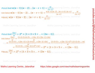 Class 11 Chapter 7 Permutations and combinations (Permutations, factorial) Lecture 1.pdf