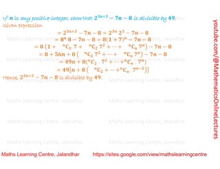 Class 11 Chapter 8 Binomial Theorem (Divisibility problems) Lecture 4.pdf