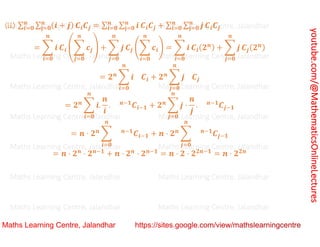 Class 11 Chapter 8 Binomial Theorem (product of coefficients) Lecture 5.pdf | Free Download