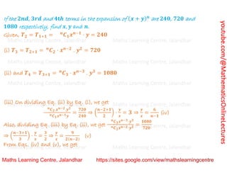 Class 11_Chapter 8_Binomial Theorem (Properties of binomial coefficent ...