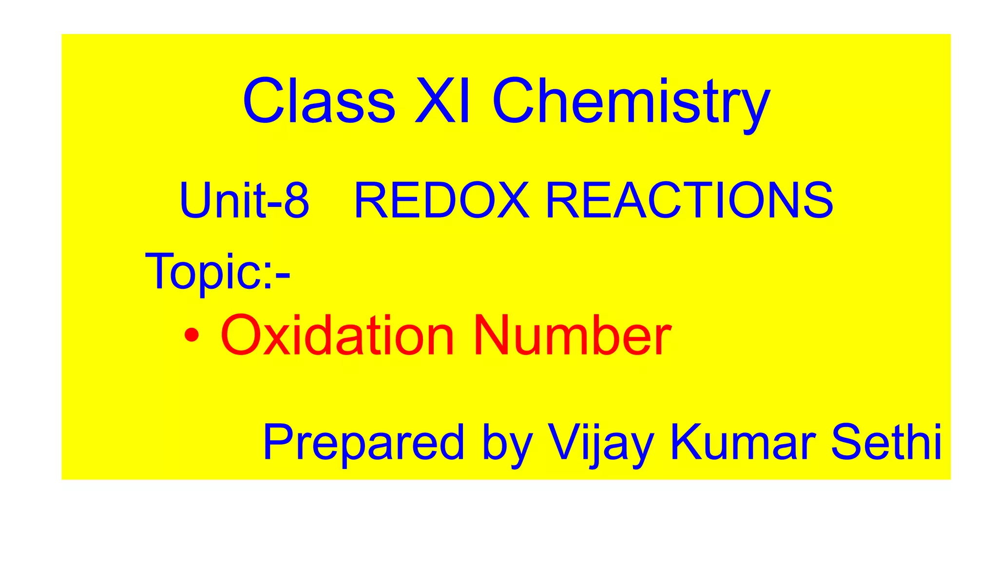 Class 11 Chapter 8 Redox Reactions.pptx