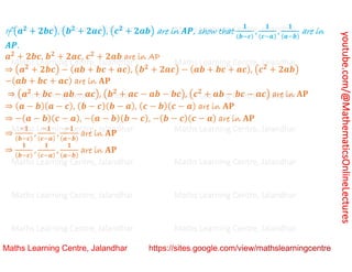 Class 11 Chapter 9 Sequences and Series_Arithmetic Progressions (Aritmetic mean) Lecture 4.pdf