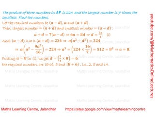 Class 11 Chapter 9 Sequences and series_Arithmetic Progressions (nth term from end) Lecture 2.pdf