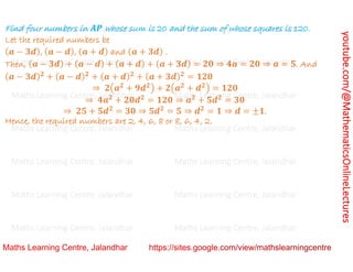 Class 11 Chapter 9 Sequences and series_Arithmetic Progressions (nth term from end) Lecture 2.pdf