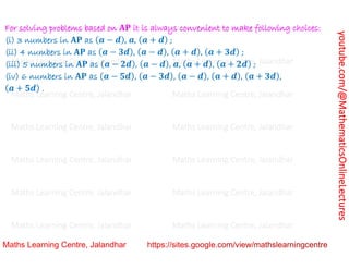 Class 11 Chapter 9 Sequences and series_Arithmetic Progressions (nth term from end) Lecture 2.pdf