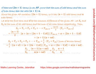 Class 11 Chapter 9 Sequences and series_Arithmetic Progressions (Sum of n terms) Lecture 3.pdf