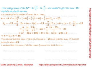 Class 11 Chapter 9 Sequences and series_Arithmetic Progressions (Sum of n terms) Lecture 3.pdf