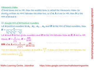 Class 11_Chapter 9_Sequences and Series_Harmonic Progressions_Harmonic mean_Lecture 10.pdf