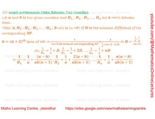Class 11_Chapter 9_Sequences and Series_Harmonic Progressions_Harmonic mean_Lecture 10.pdf