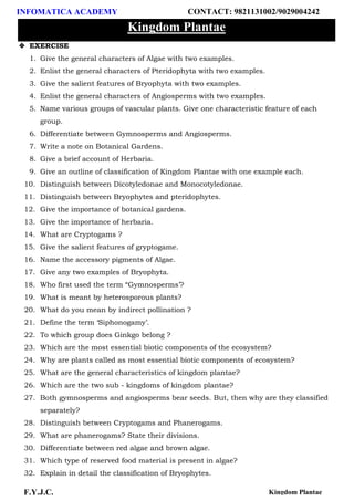 Kingdom Plantae Pictures And Names