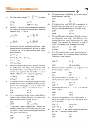 Class 11 Mathematics Topic Wise Line by Line Questions Chapter 3 ...