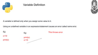 Python Fundamentals Class 11 | PDF
