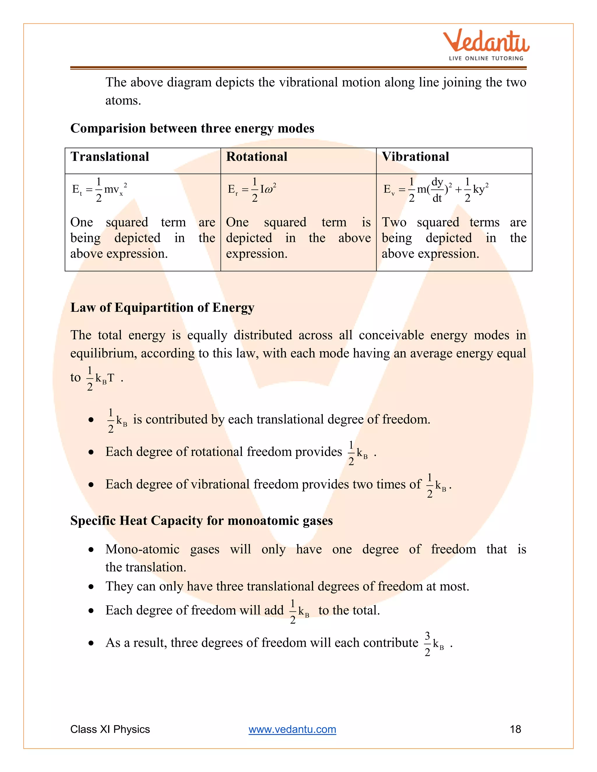 Class 11 Physics Revision Notes Kinetic Theory.pdf