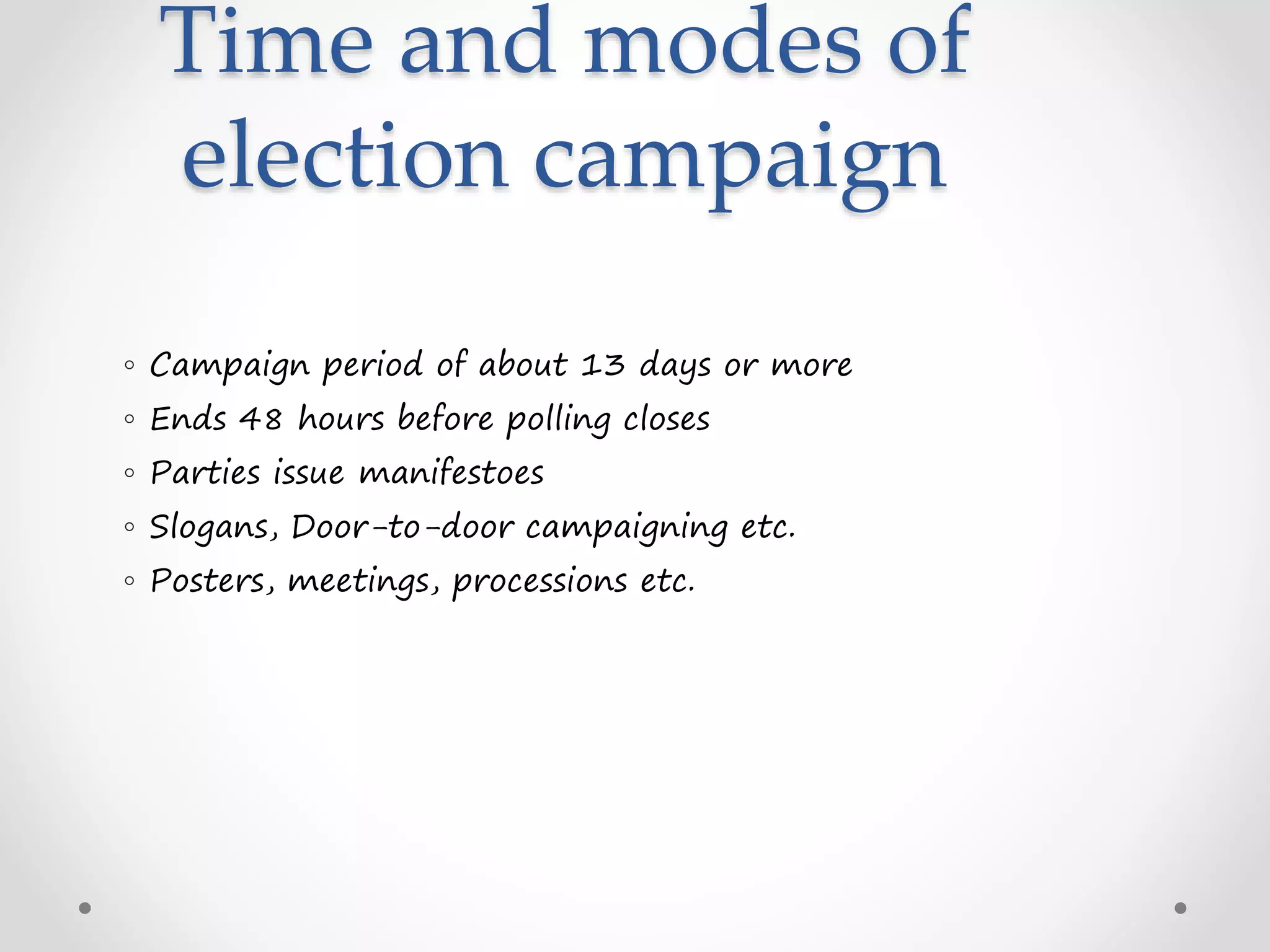 PPT on class 11 Election and representation | PPTX