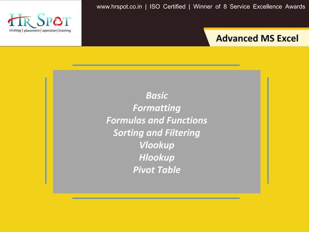 Class 12. advanced ms excel v7.0 | PPT