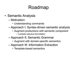 nlp semantic for parsing ... mmmmmmmmmmmm | PPT