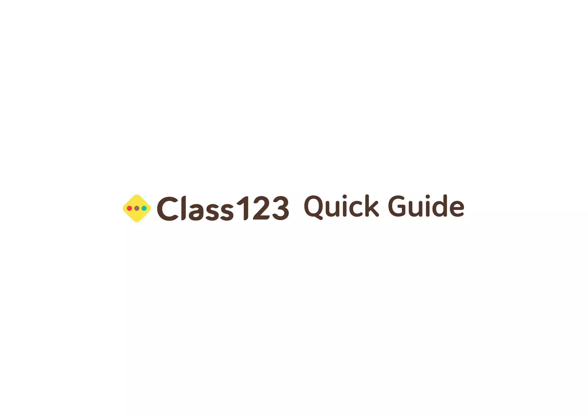 Class123 Guide for Teachers (Desktop Version) | PDF