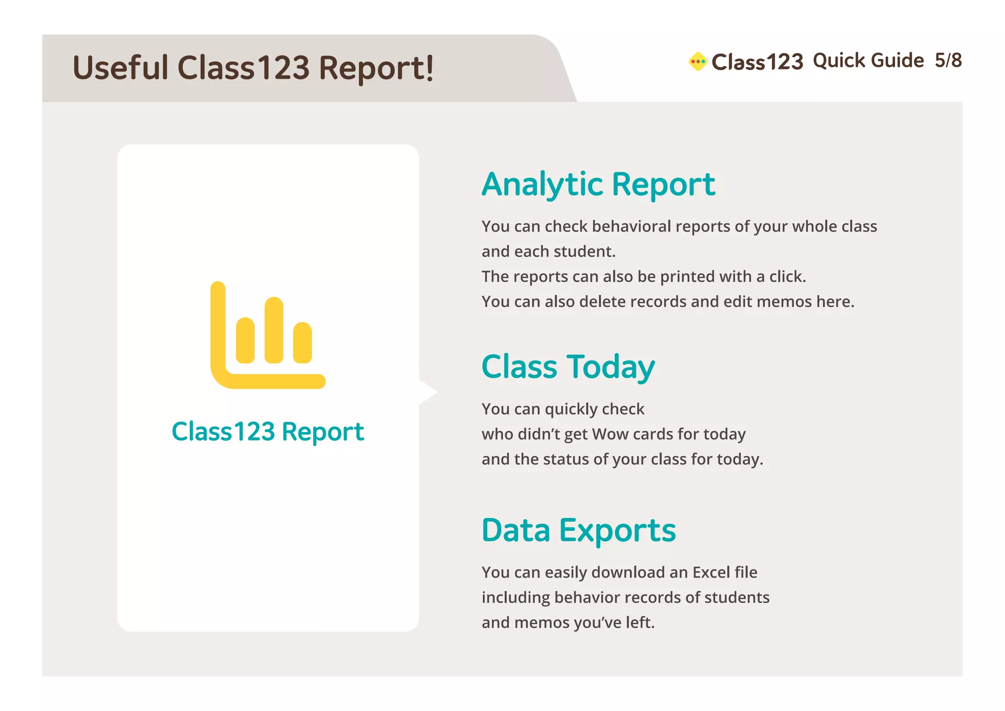 Class123 Guide for Teachers (Desktop Version) | PDF