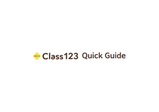 Class123 Guide for Teachers (Desktop Version) | PDF