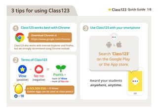 Class123 Guide for Teachers (Desktop Version) | PDF