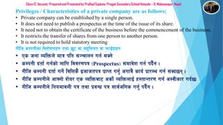 Class 12 account chapter 1, company formation, types and Their ...