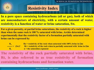 Class 12A_Determination of Fluid saturation.pdf | Geology | Science
