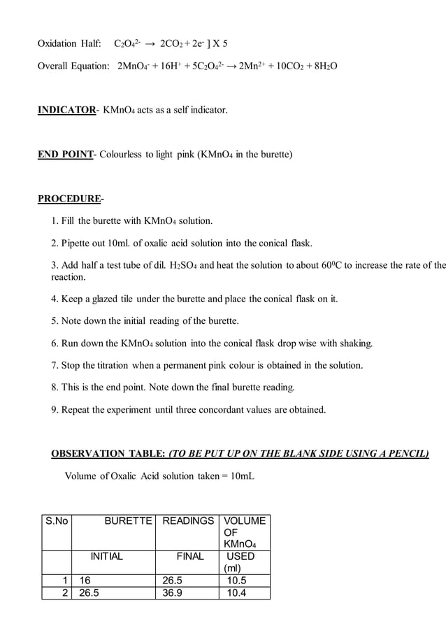 Class 12 cbse chemistry practicals | PDF