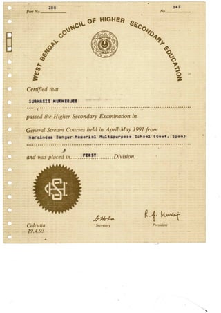 Class12_Certificate | PDF