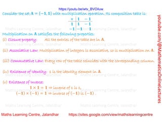 Class 12_Chapter 1_Relations and Functions (Binary Operations) Lecture 6.pdf | Free Download