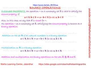 Class 12_Chapter 1_Relations and Functions (Binary Operations) Lecture 6.pdf | Free Download