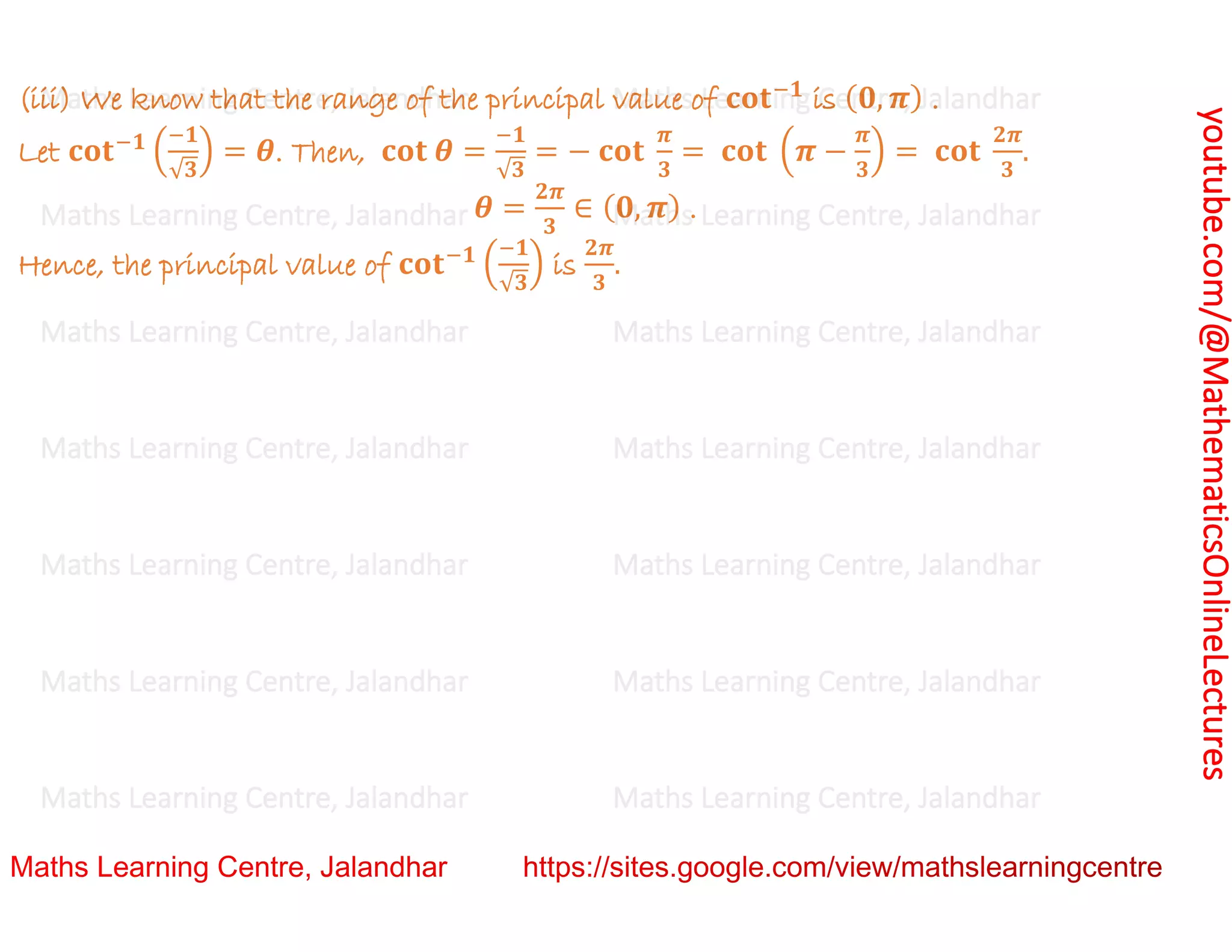 Class 12 Chapter 2 Inverse Trigonometric Functions (Basic definitions ...